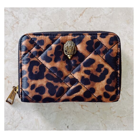 Kurt Geiger | Bags | Kurt Geiger London Leopard Print Quilted Small Zip ...